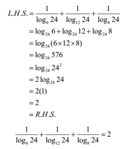 Change of base rule of logarithm and its application